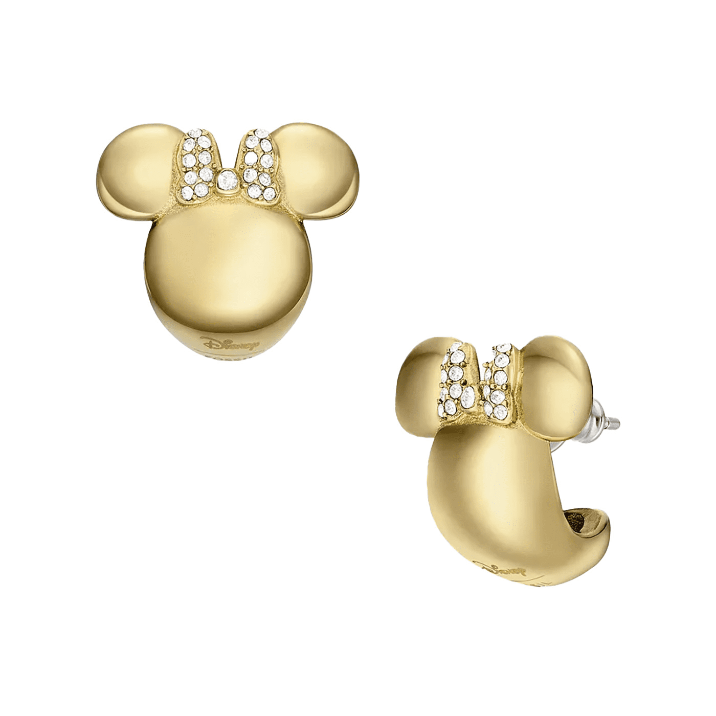 Minnie mouse gold earrings store
